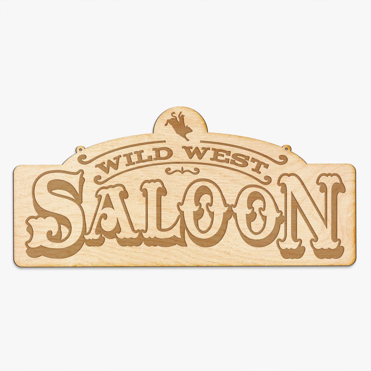 Wild West Custom Engraved Wood Sign - Woodums